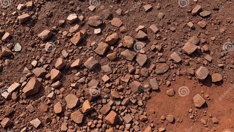 Rustic Iron Ore Pile a Mining Industry Snapshot Stock Illustration ...