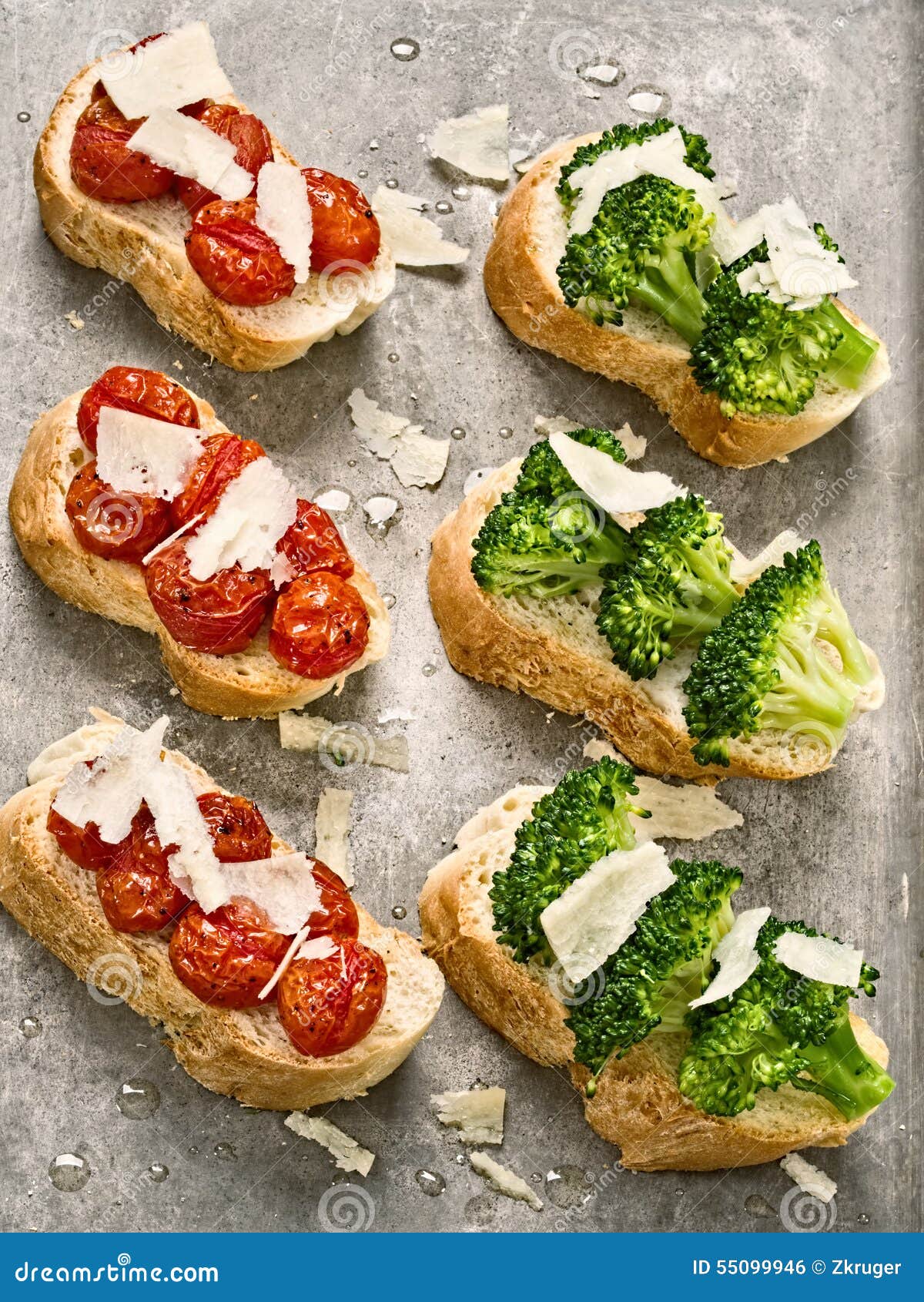 Rustic Italian Cicchetti Toasties Stock Photo - Image of tomatoes ...