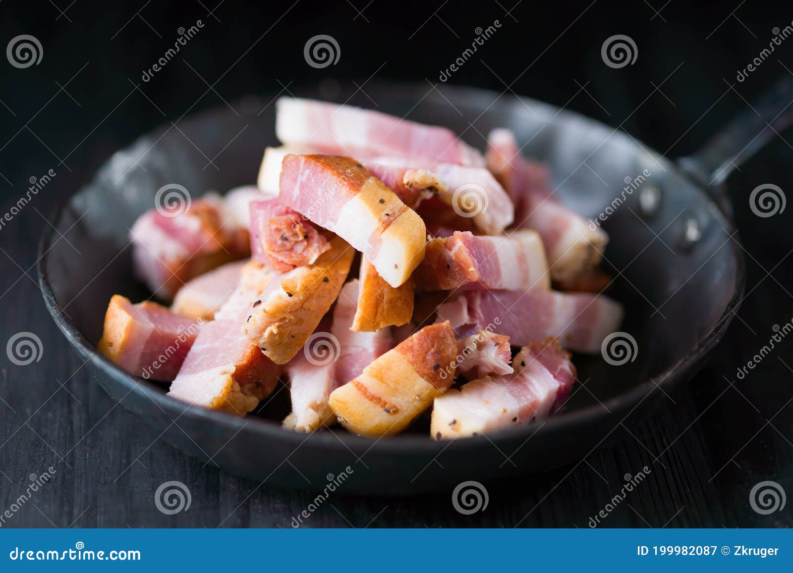 Rustic Italian Pancetta Bacon Stock Image - Image of bacon, italian ...