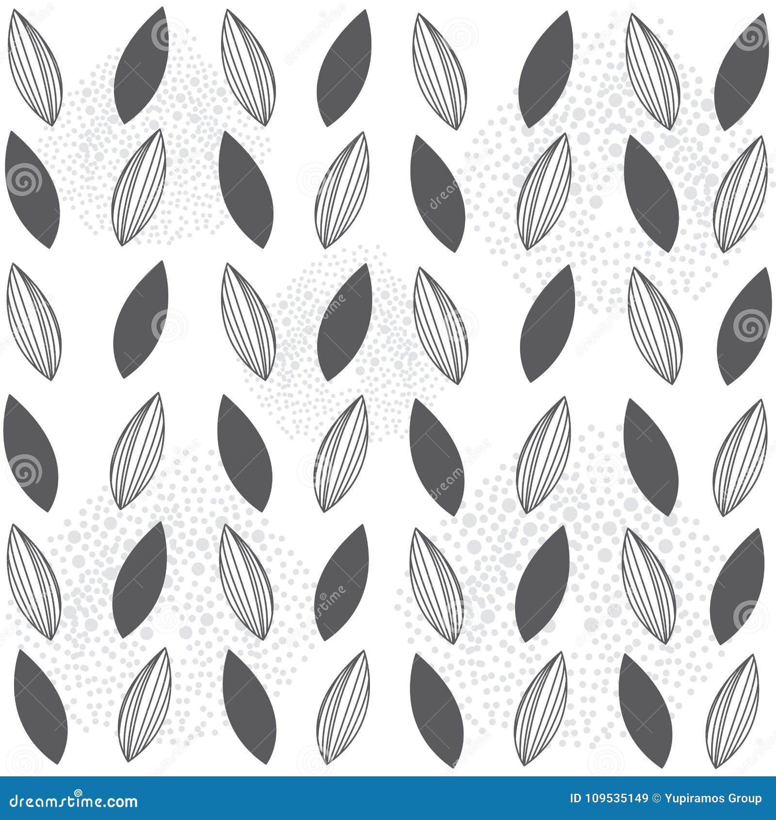 Rustic Leaves Hand Drawn Background Stock Vector - Illustration of ...