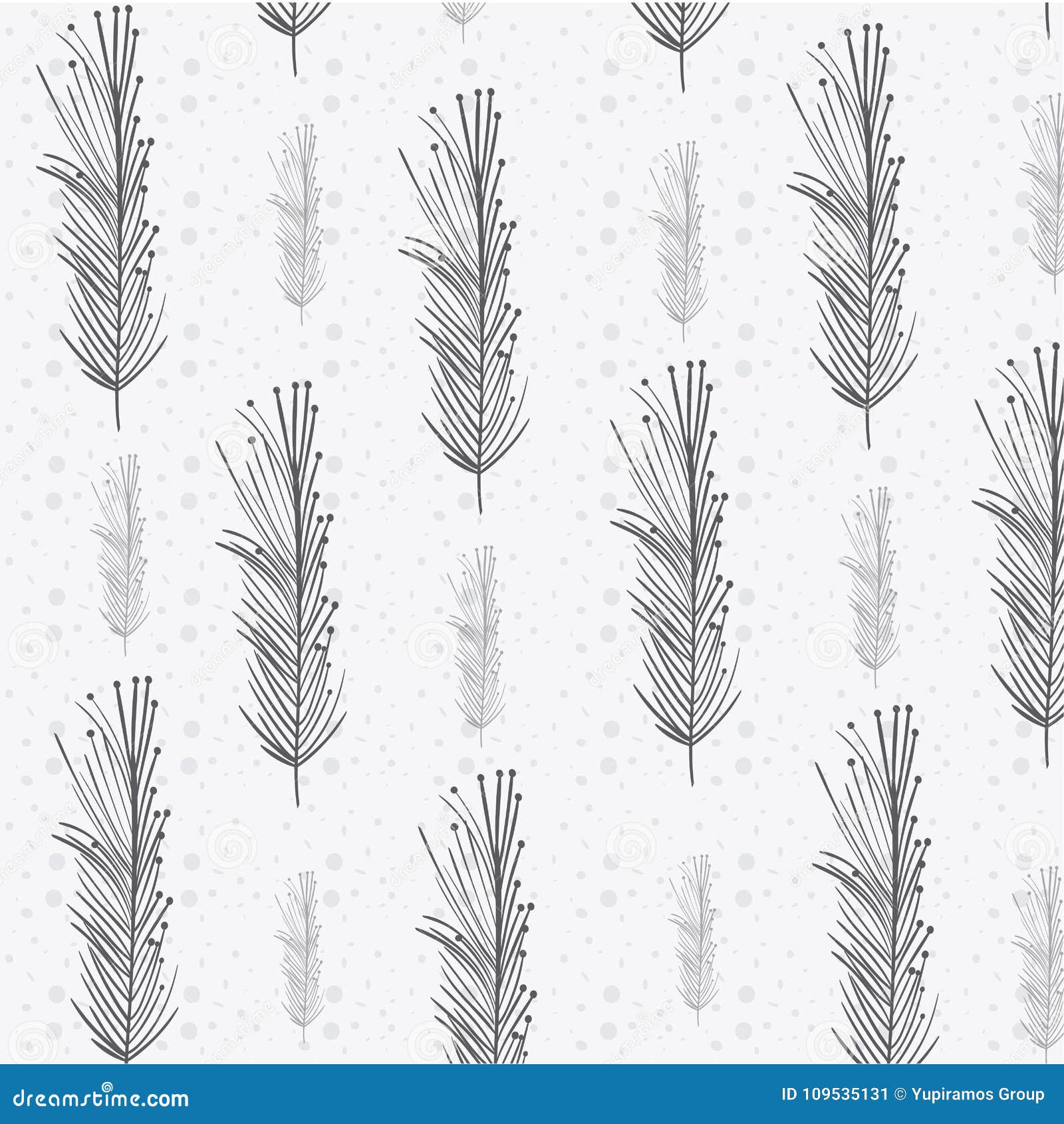 Rustic Leaves Hand Drawn Background Stock Vector - Illustration of ...