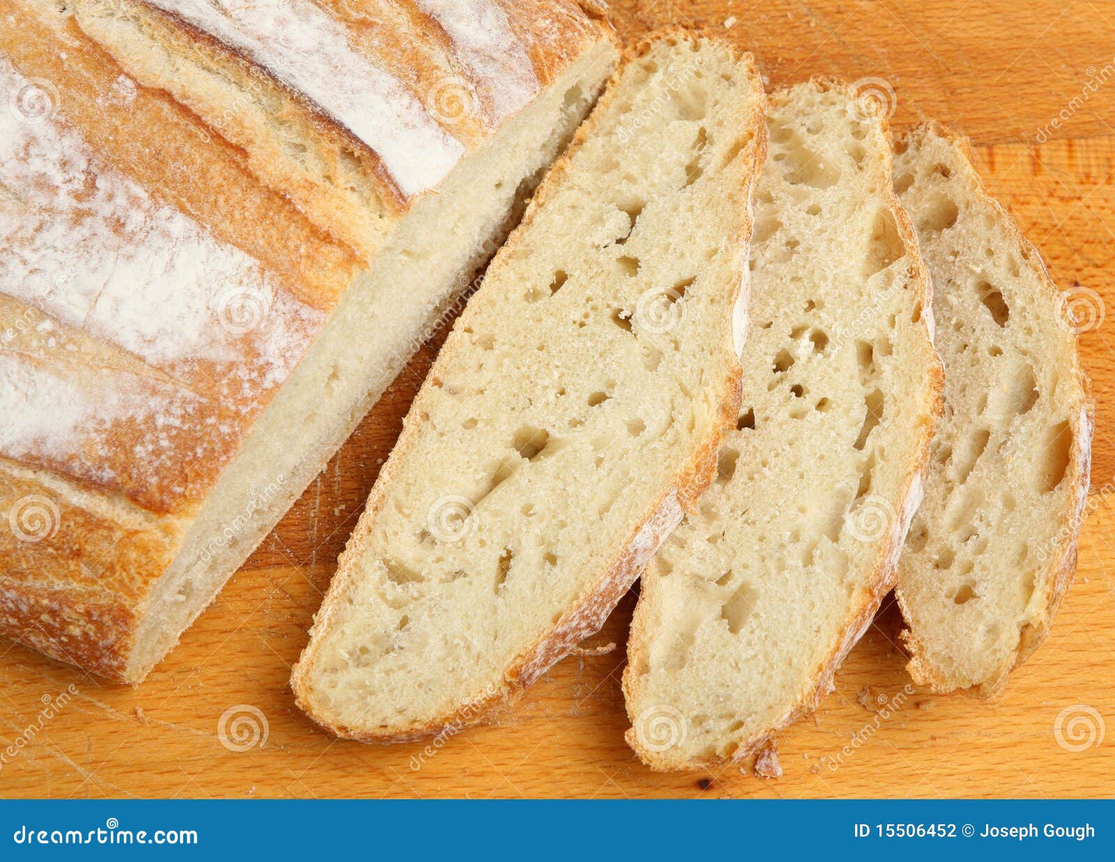 Rustic Loaf of Bread stock photo. Image of baked, food - 15506452