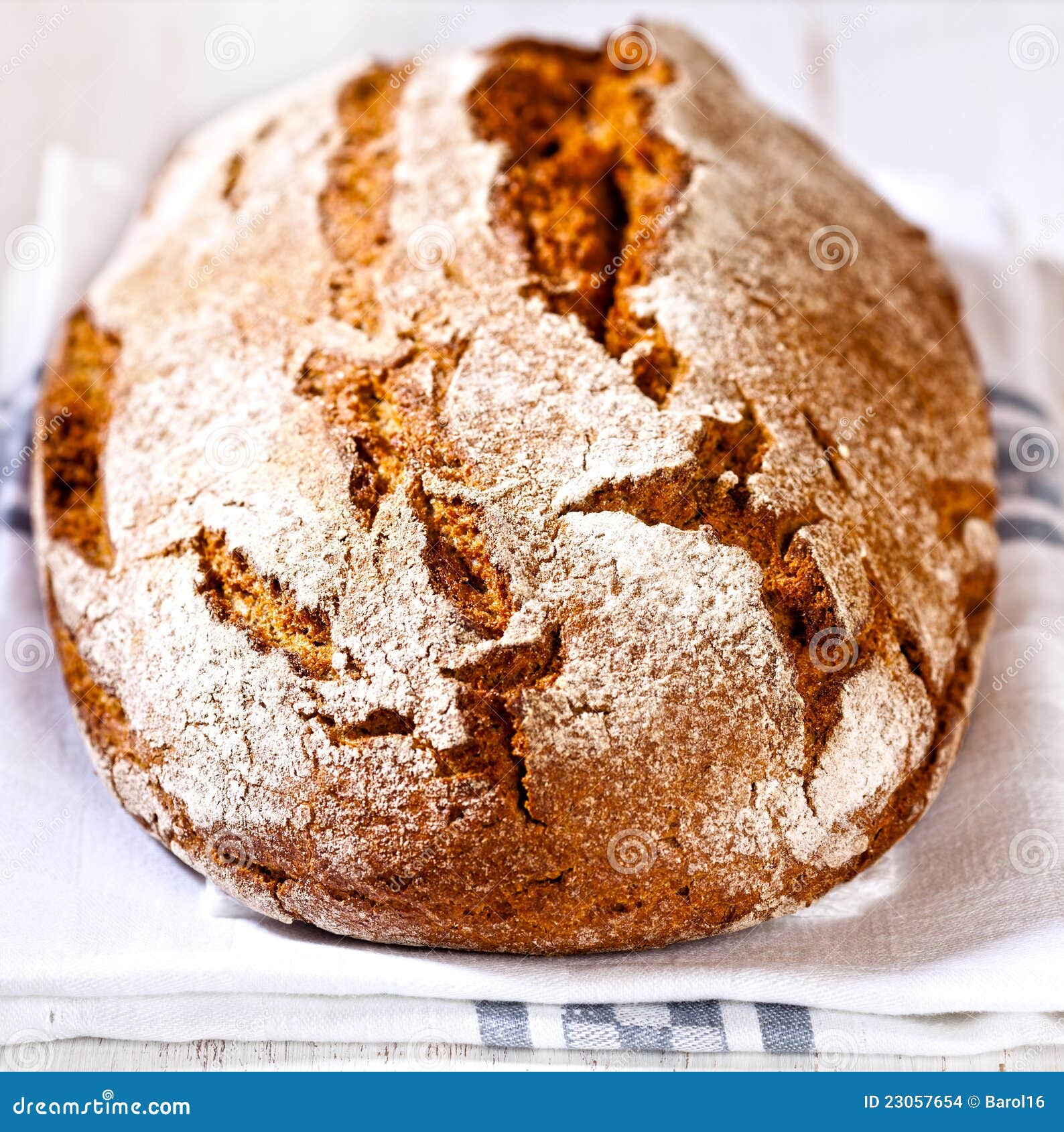 Rustic loaf of bread stock photo. Image of leavened, fresh - 23057654
