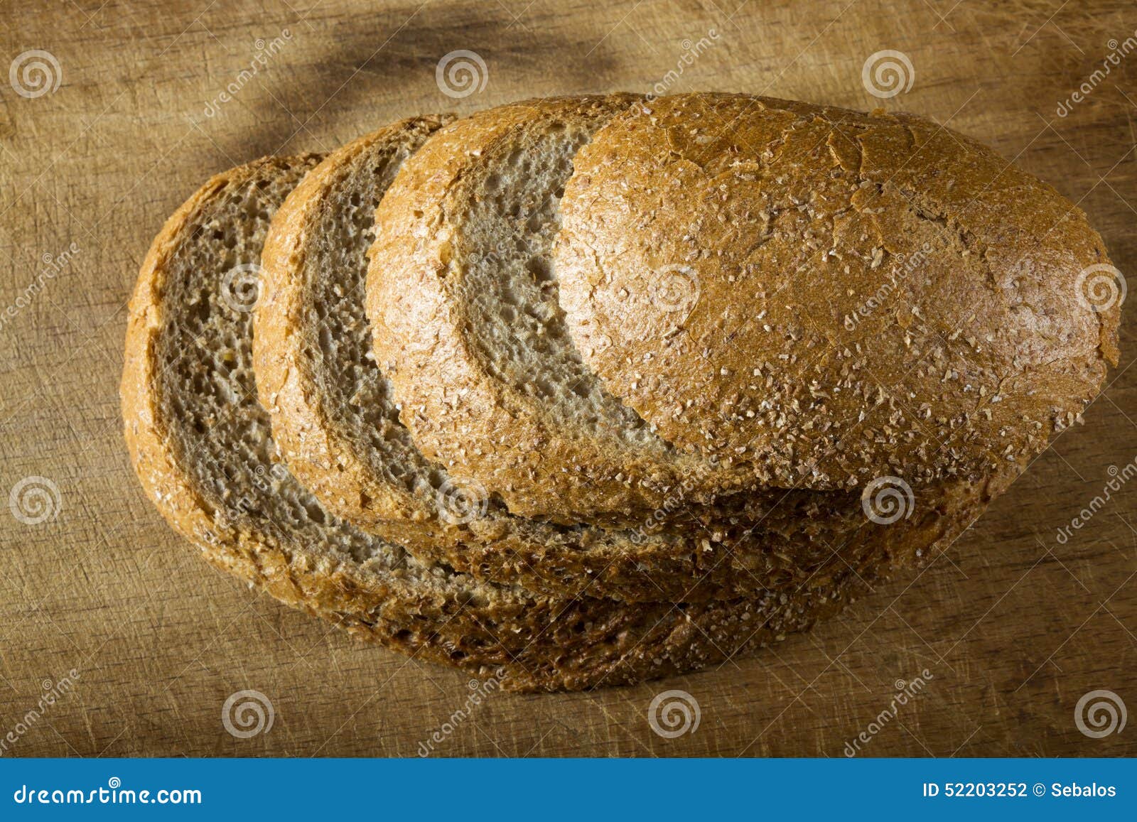 Rustic loaf stock photo. Image of home, crumbs, food - 52203252