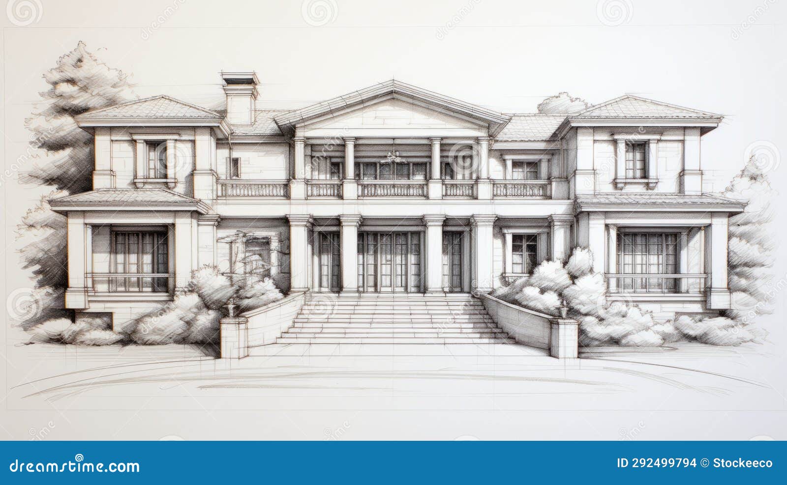 Rustic Luxury Villa: Classical Influences with Hyper-detailed ...