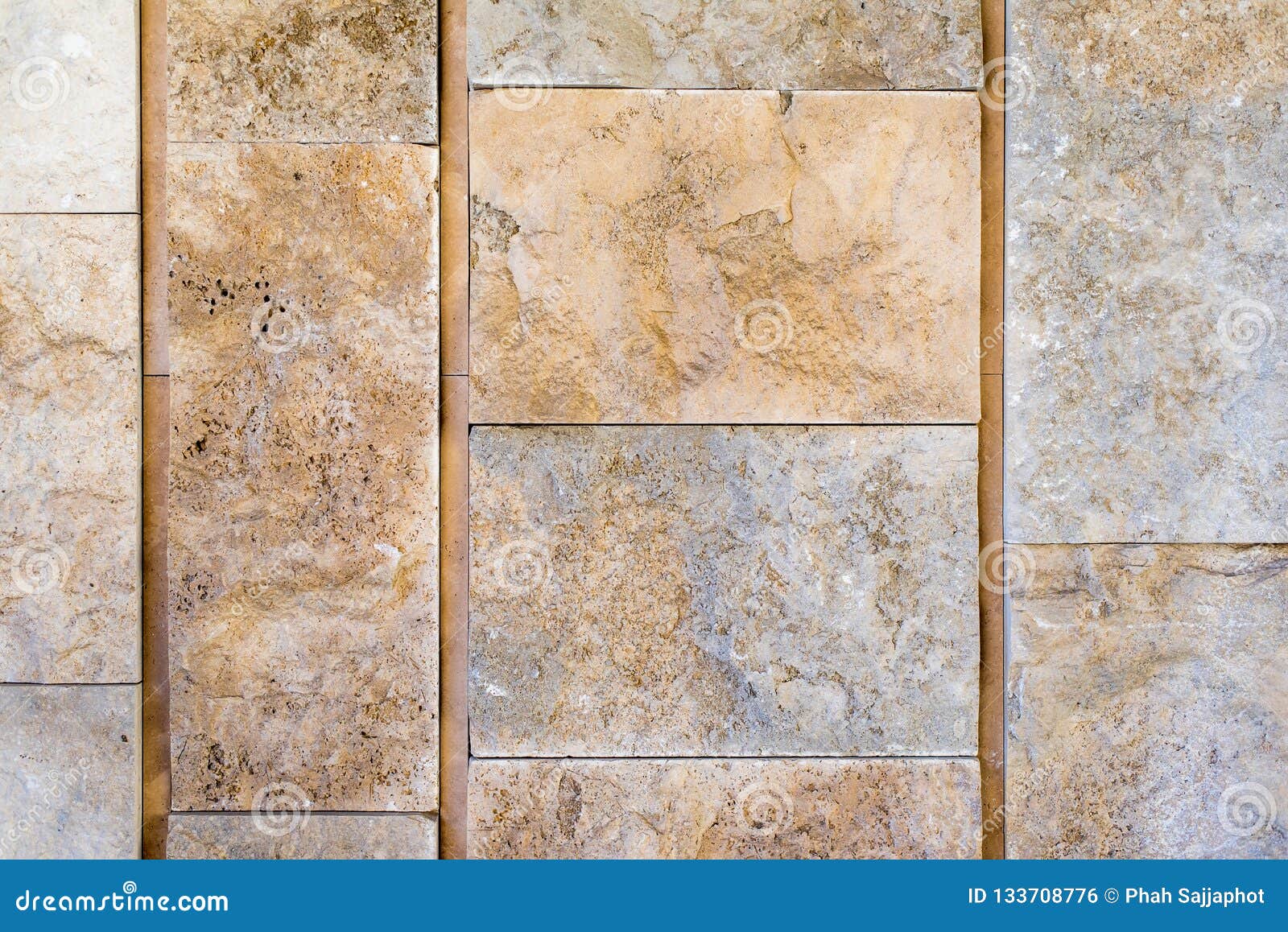 Rustic Marble Wall Background in Block Stock Photo - Image of rough ...