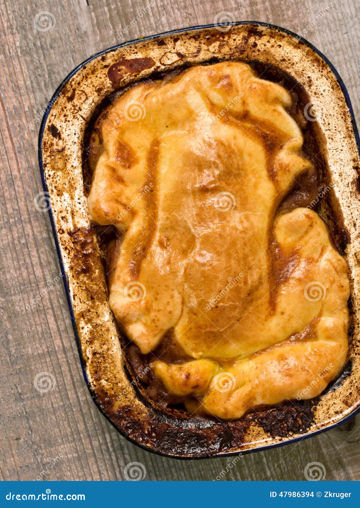 Rustic meat pie stock photo. Image of color, vertical - 47986394