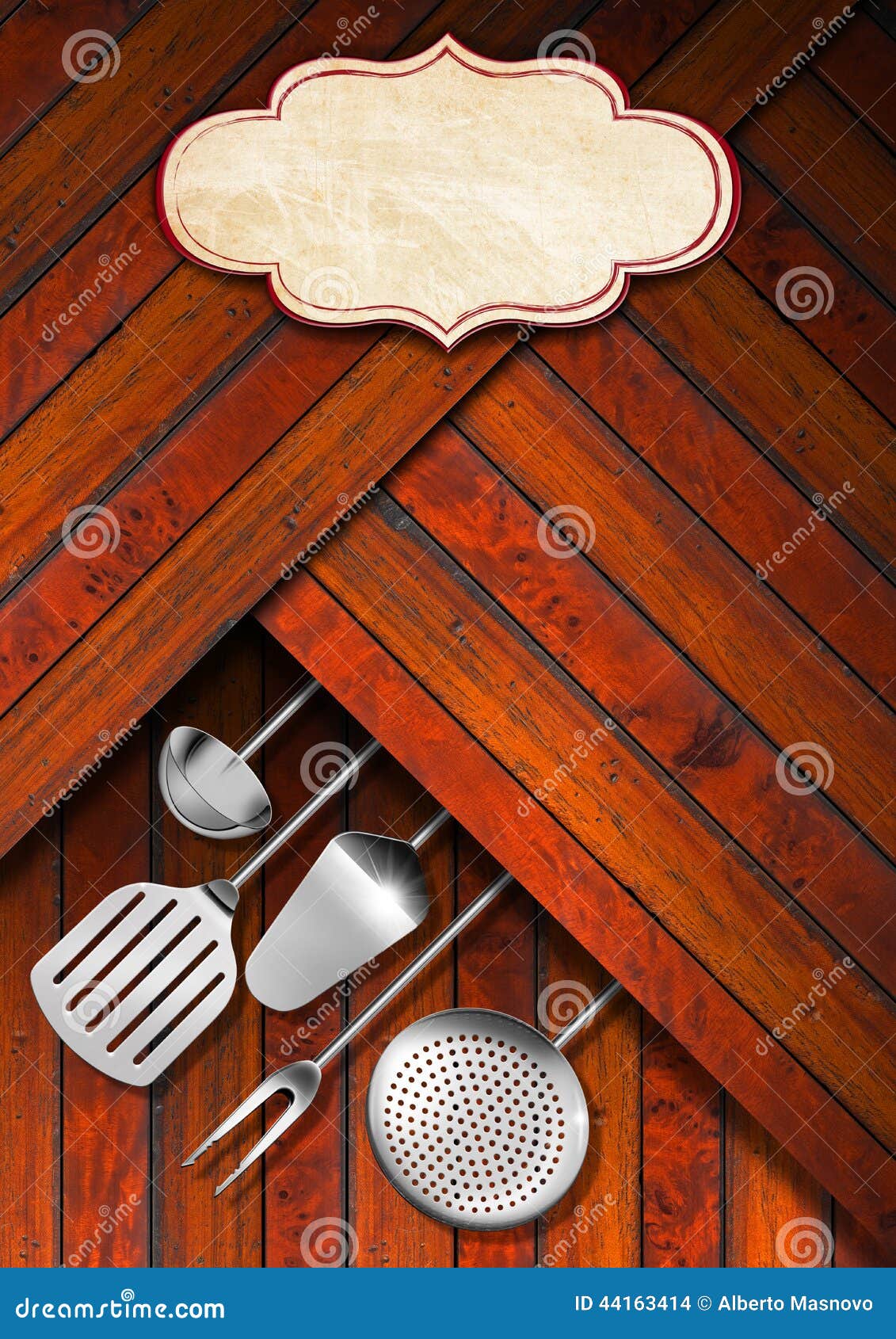 Rustic Menu Background stock illustration. Illustration of objects ...