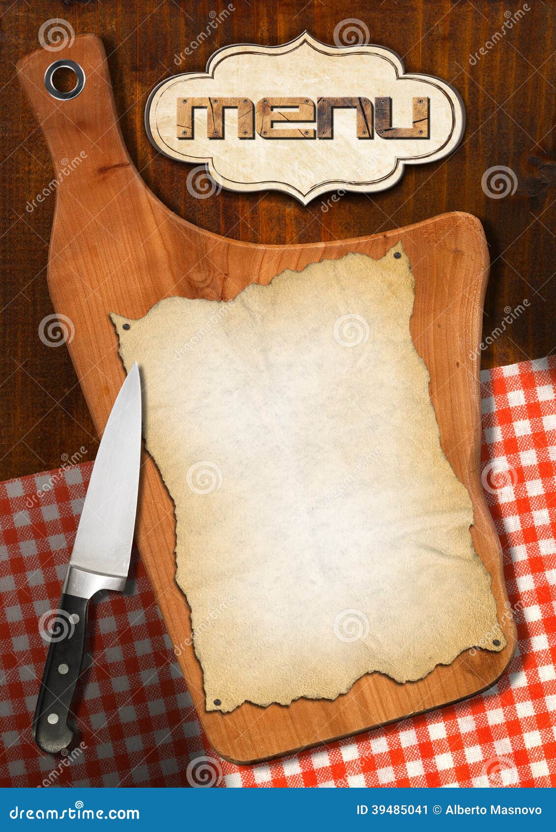 Rustic Menu Template stock illustration. Illustration of gastronomy ...