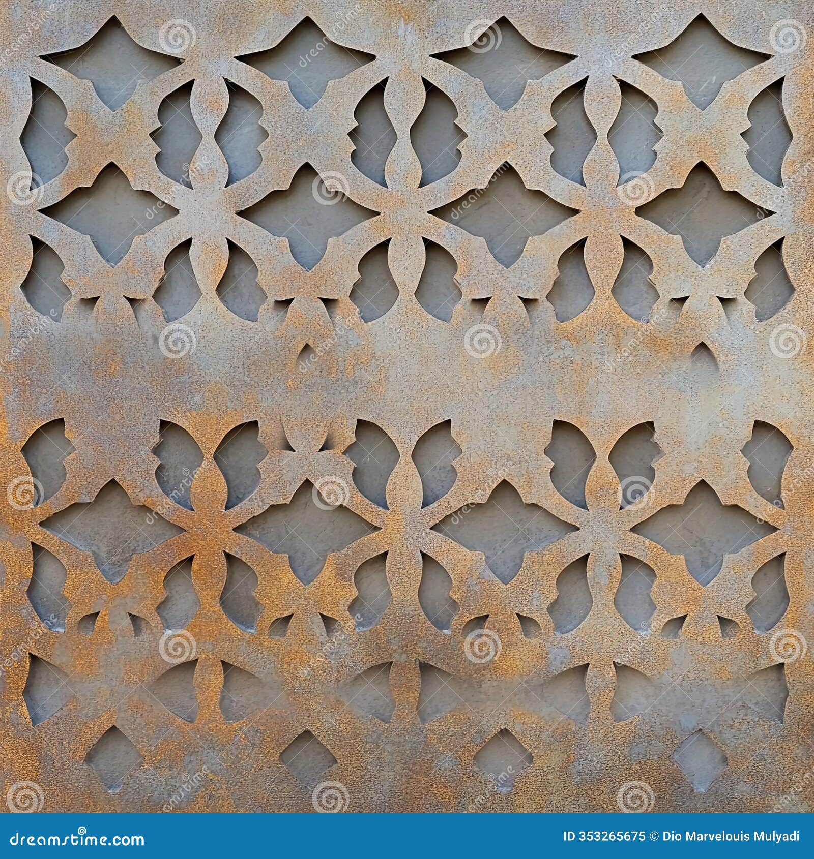 Rustic Metal Texture with Cutout Pattern Stock Image - Image of ...