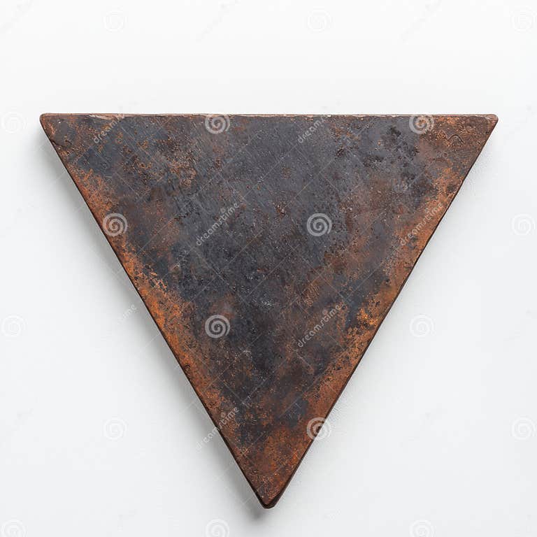 Rustic Metal Triangle Shape Stock Illustration - Illustration of ...