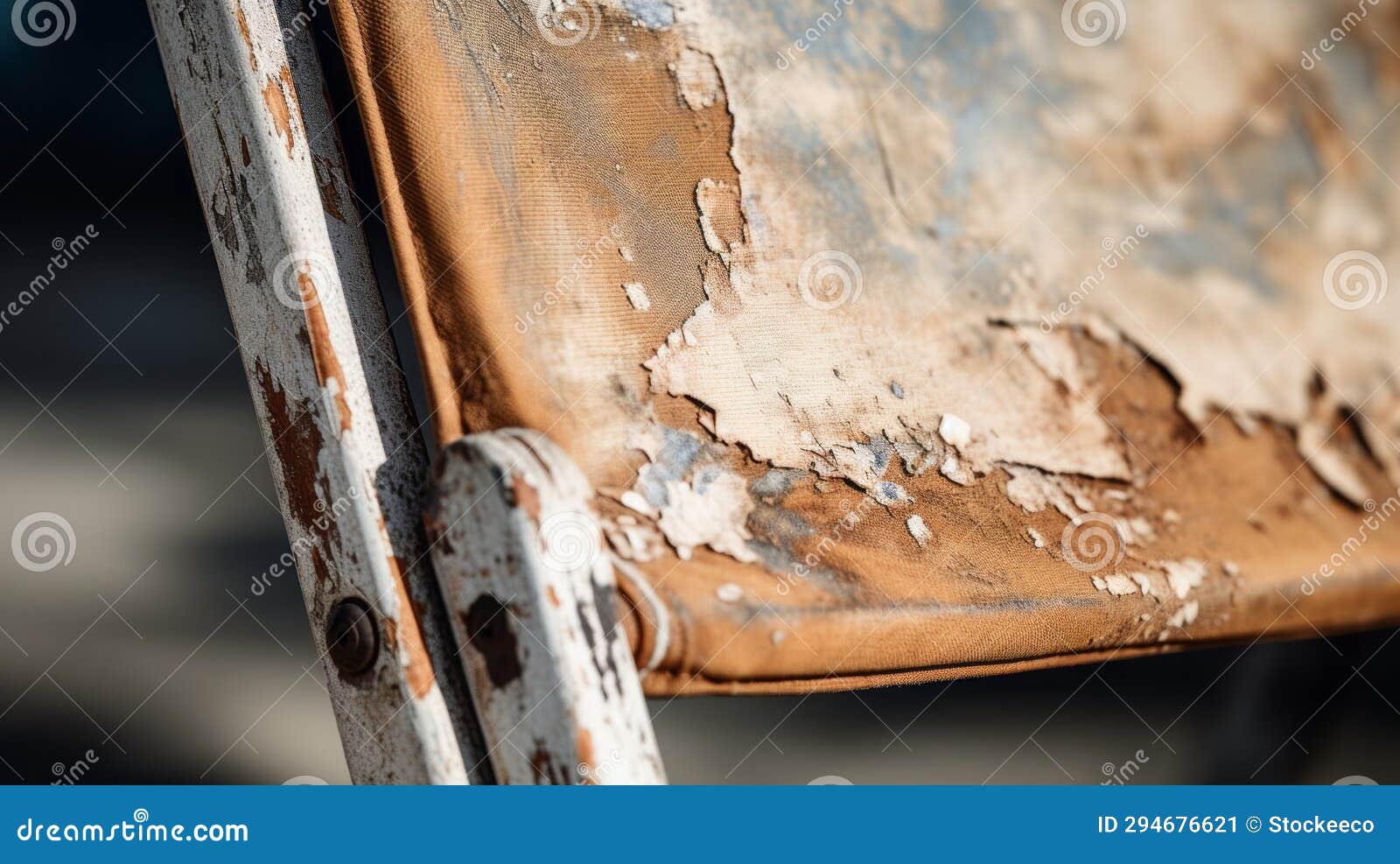 Rustic Microfiber Folding Chair with Distressed Paint - Vintage Charm ...