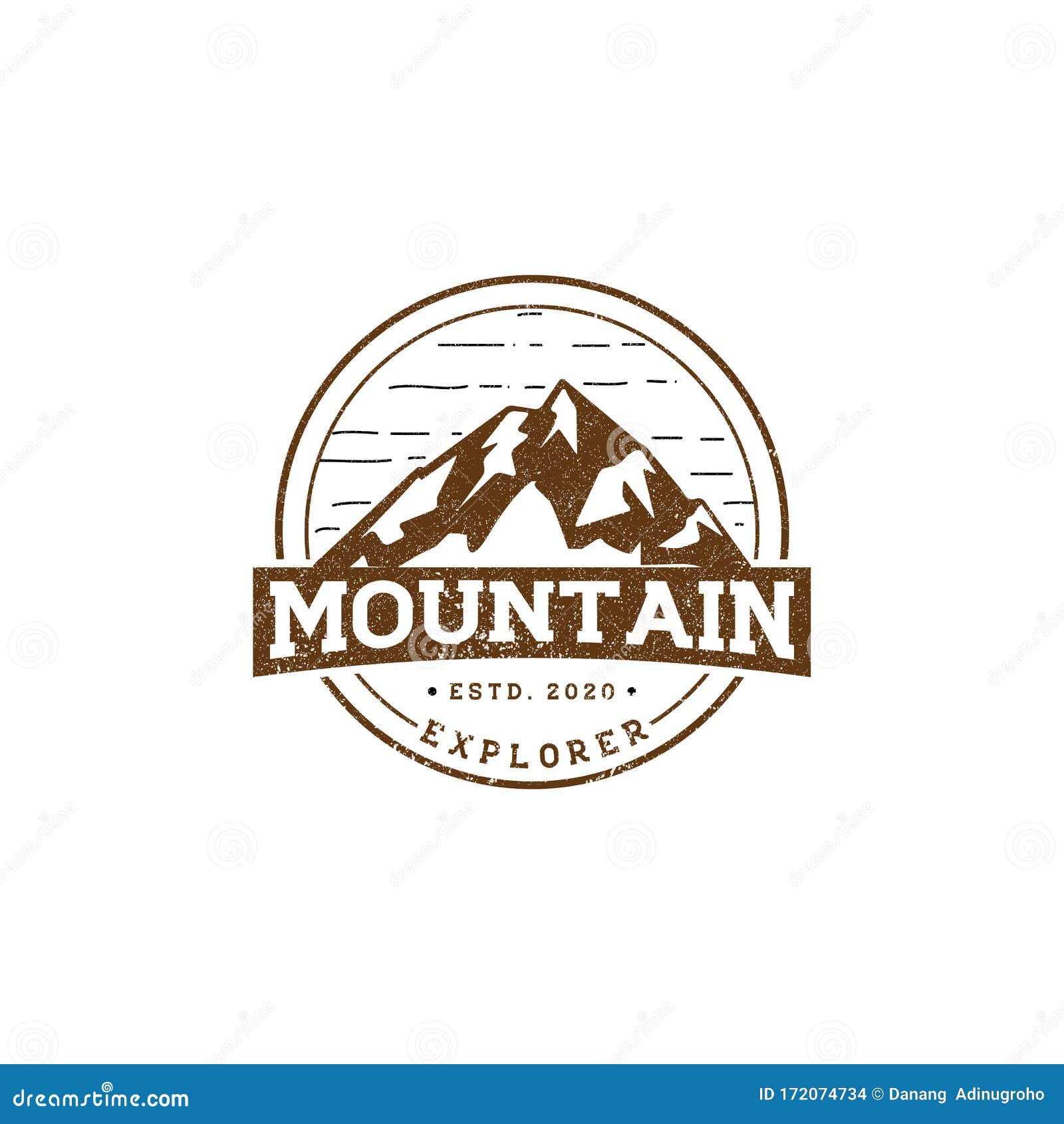 Rustic Mountain Explorer Logo Designs, Mountain Explorer Logo Vector ...