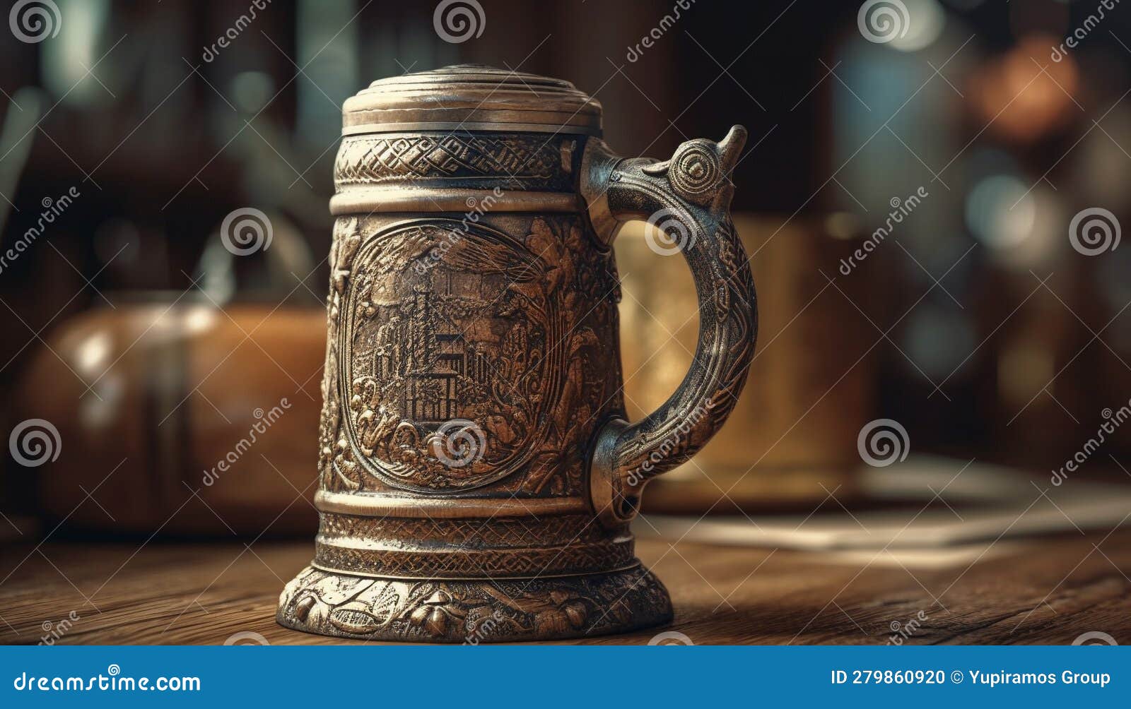 Rustic Mug Handle, Ornate Design, Ancient Pottery, Liquid Elegance ...