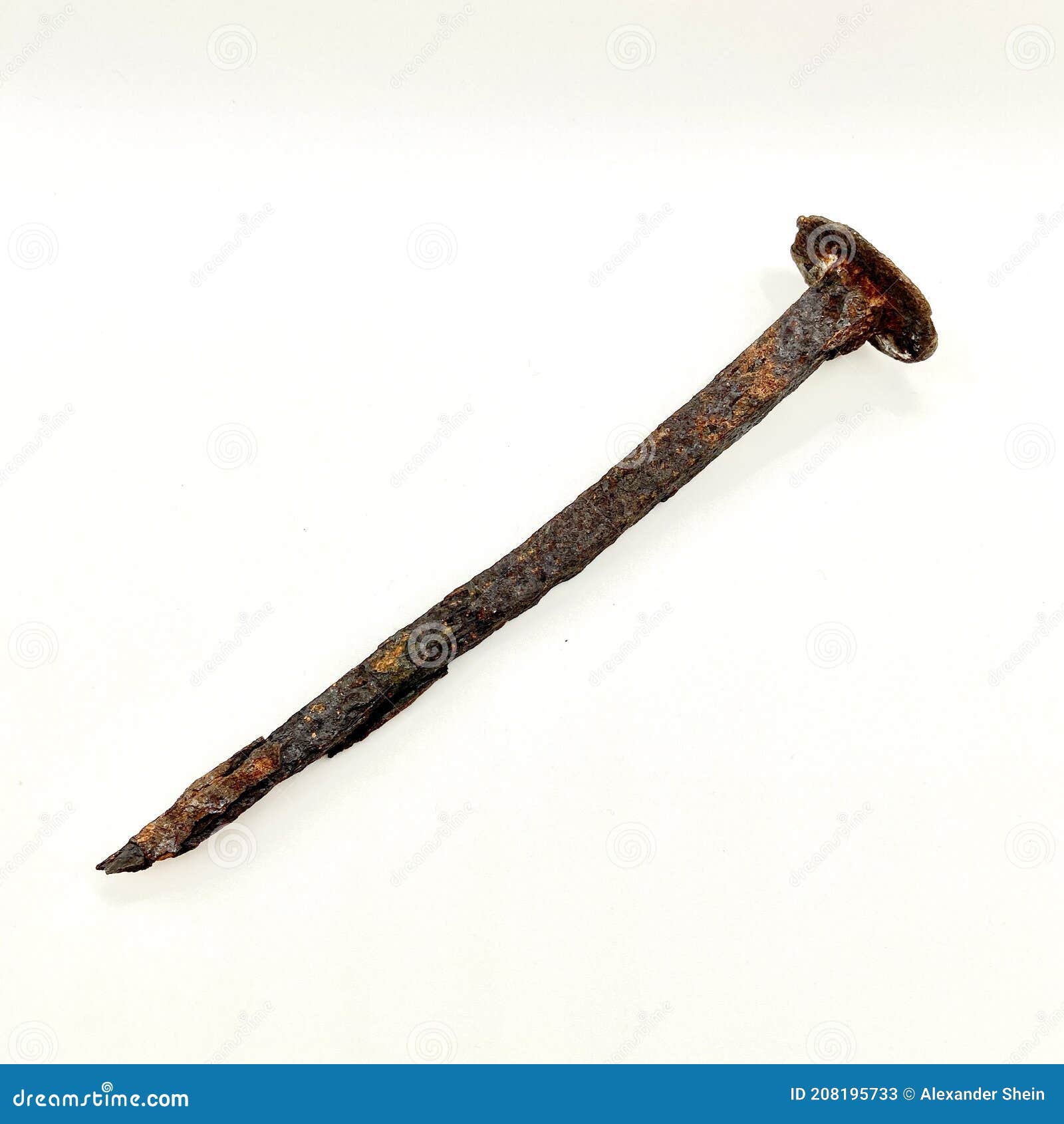 Rustic nail stock image. Image of nail, vintage, rustic - 208195733