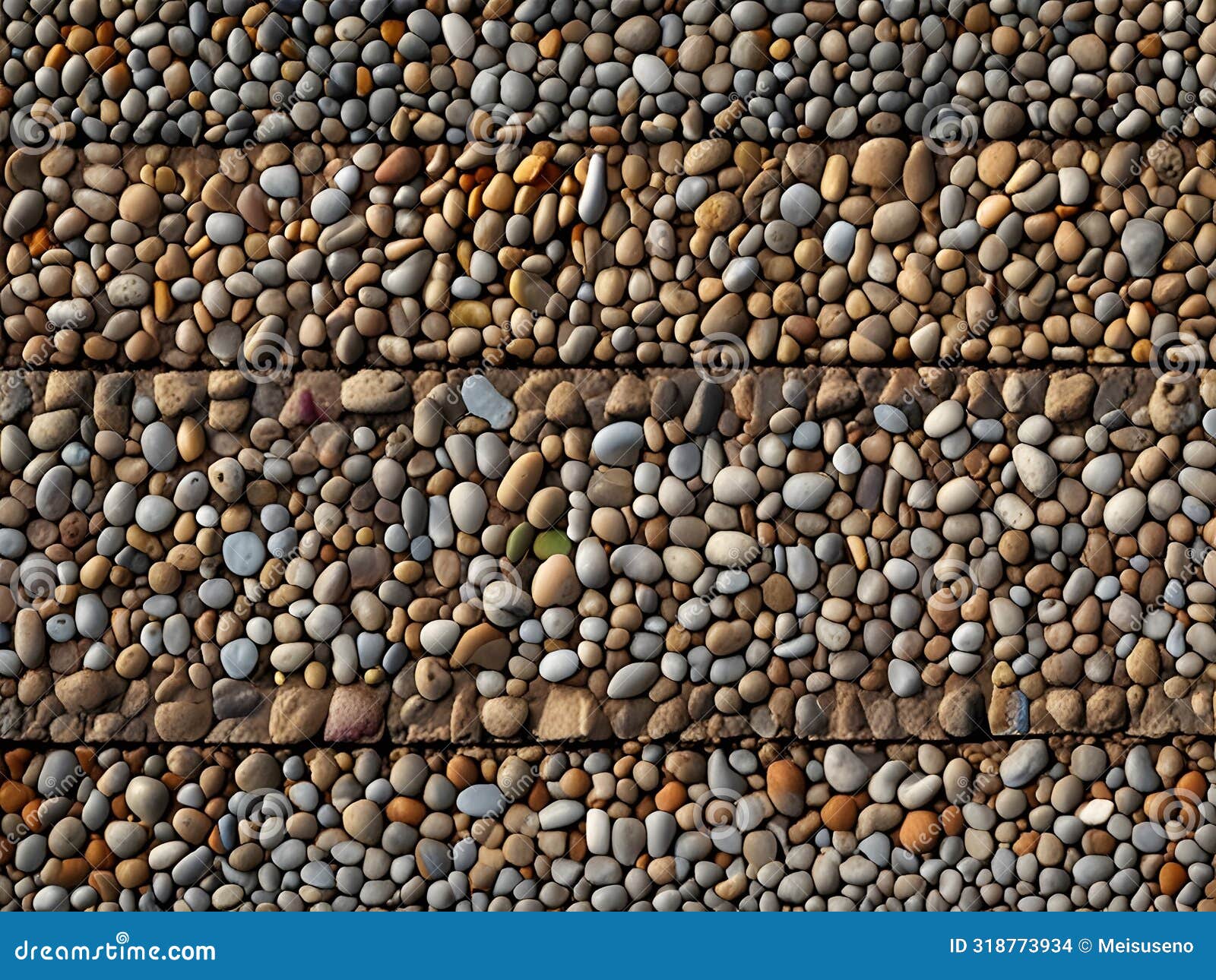 Rustic and Natural Decorative Gravel Path Texture Banner Background ...