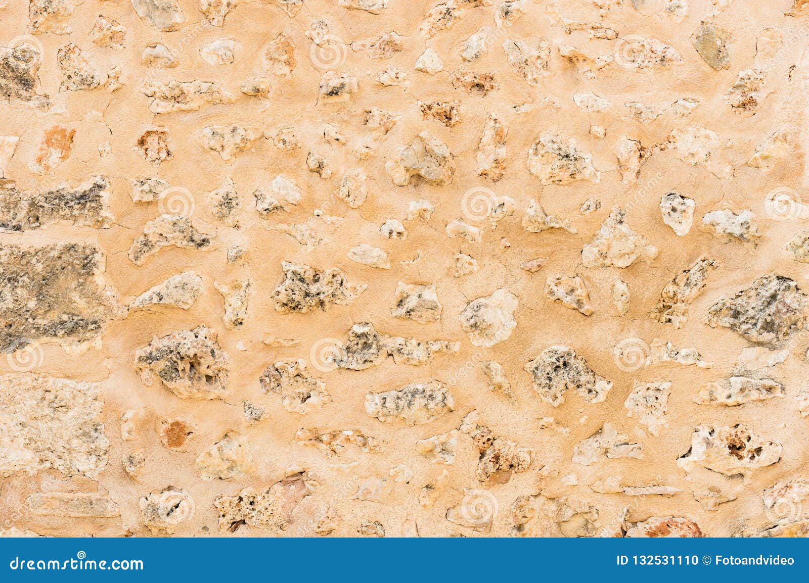 Rustic Natural Stone Wall Background Texture Stock Photo - Image of ...