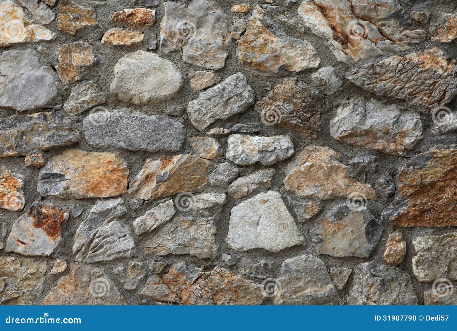 Rustic natural stone wall stock photo. Image of stones - 31907790