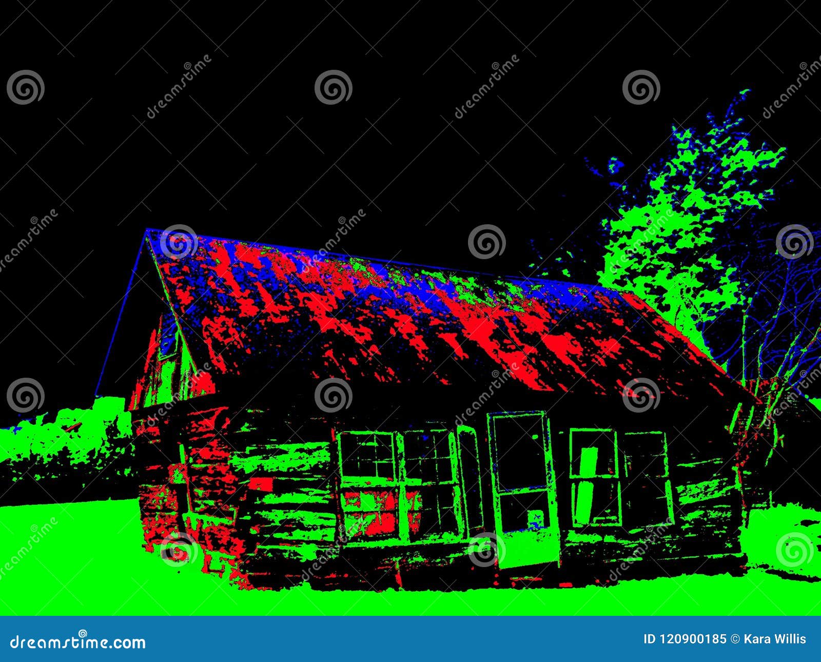 Old Rustic Neon Sign For A Motel Office, Taken At An Abandoned, Seedy ...