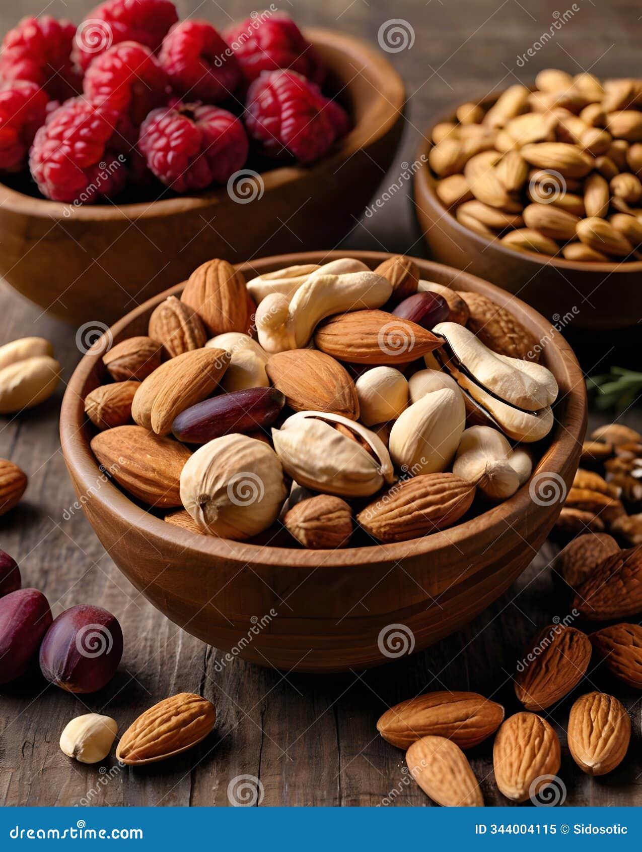 Rustic Nut Arrangement with Fruits Stock Illustration - Illustration of fruits, trail: 344004115