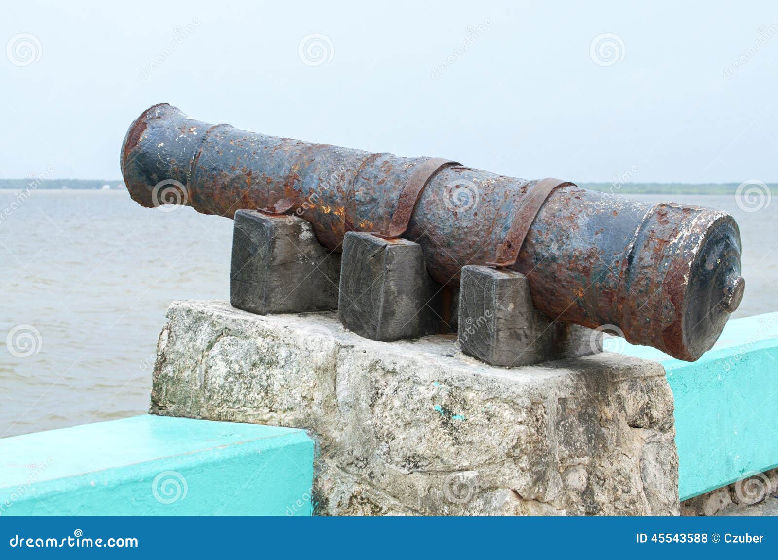 Rustic old cannon stock photo. Image of tropical, armory - 45543588