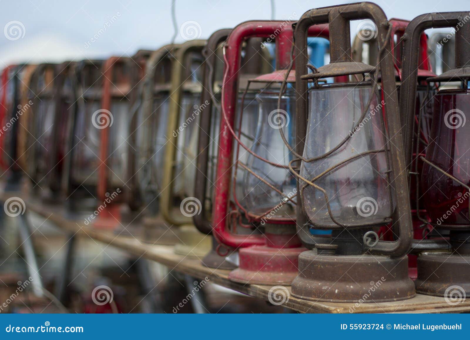 An Old-fashioned Kerosene Lamp. Stock Photo | CartoonDealer.com #95457360