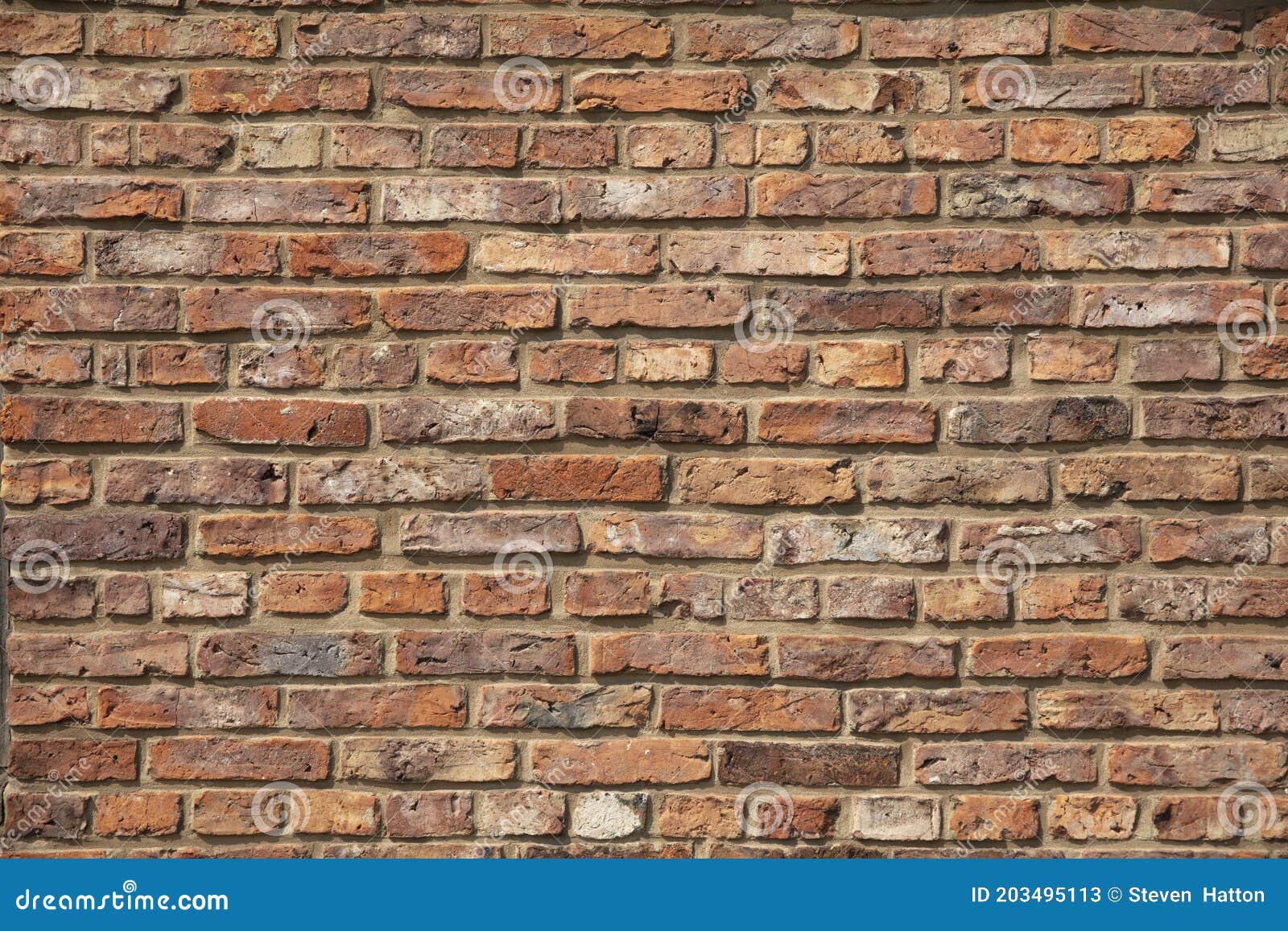 A Rustic and Old Looking Brick Wall with Textured Brickwork Stock Image ...