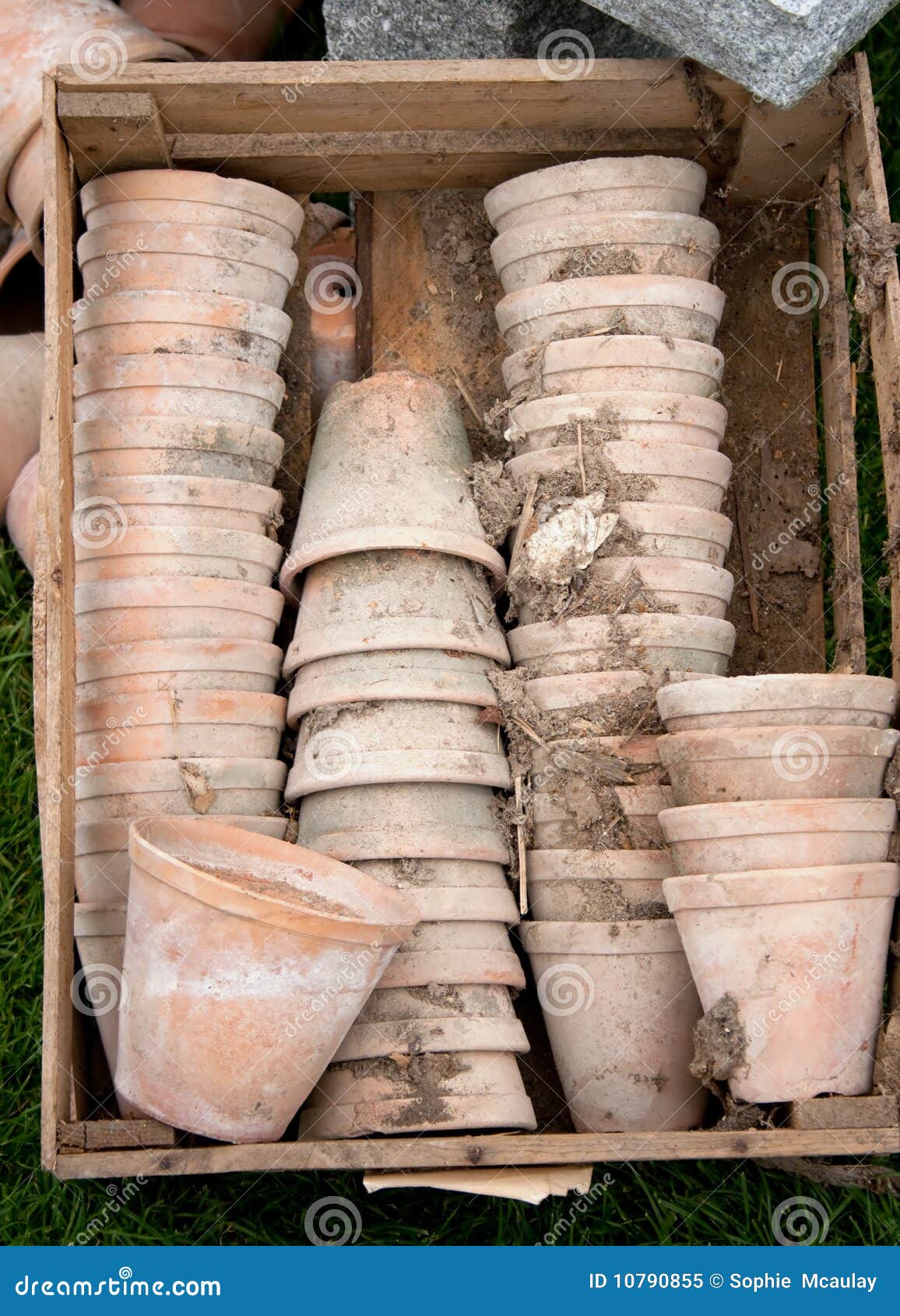 Rustic old planting pots stock image. Image of pots, dusty - 10790855