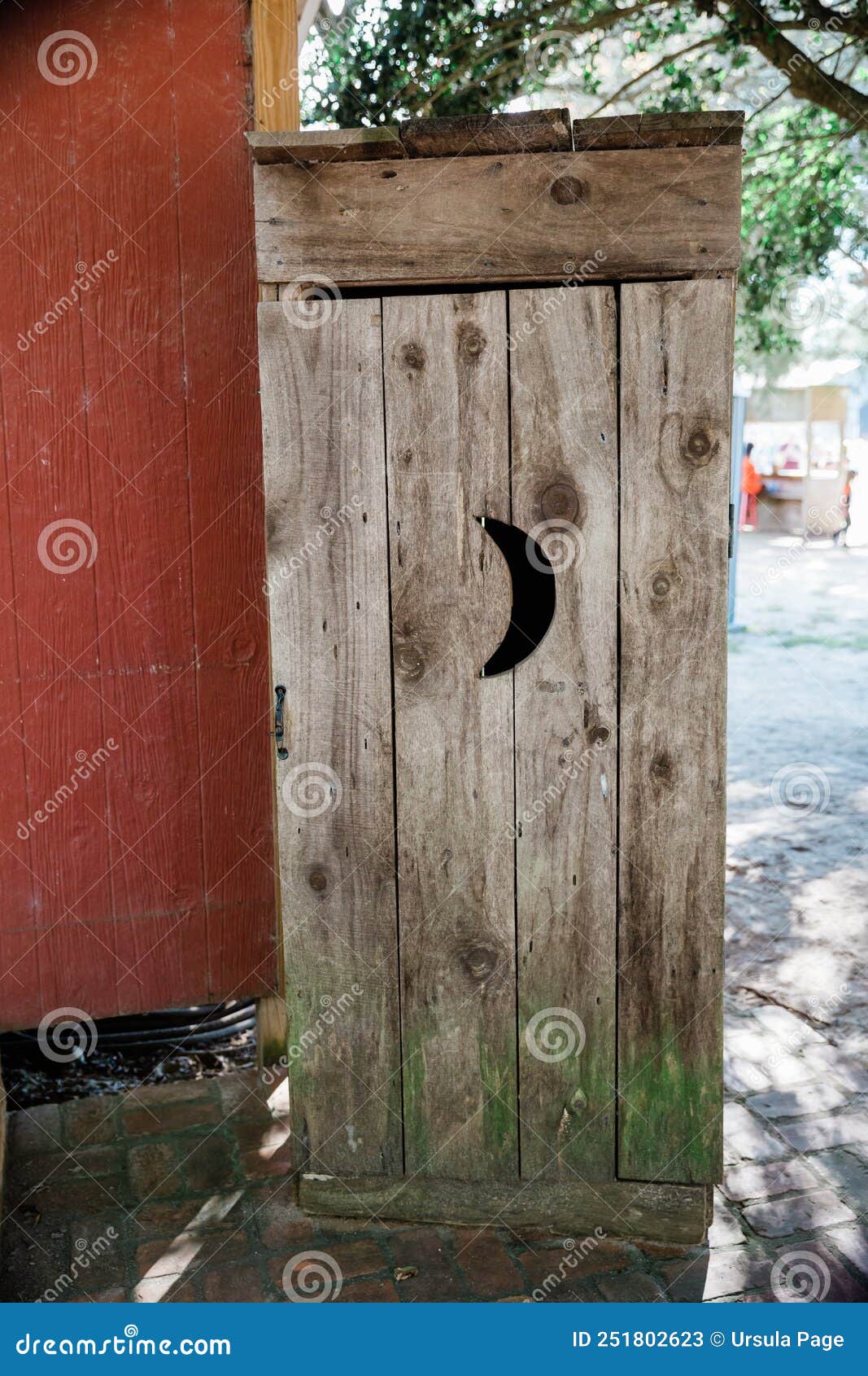 A Rustic and Old Wooden Outhouse Restroom Stock Image - Image of ...