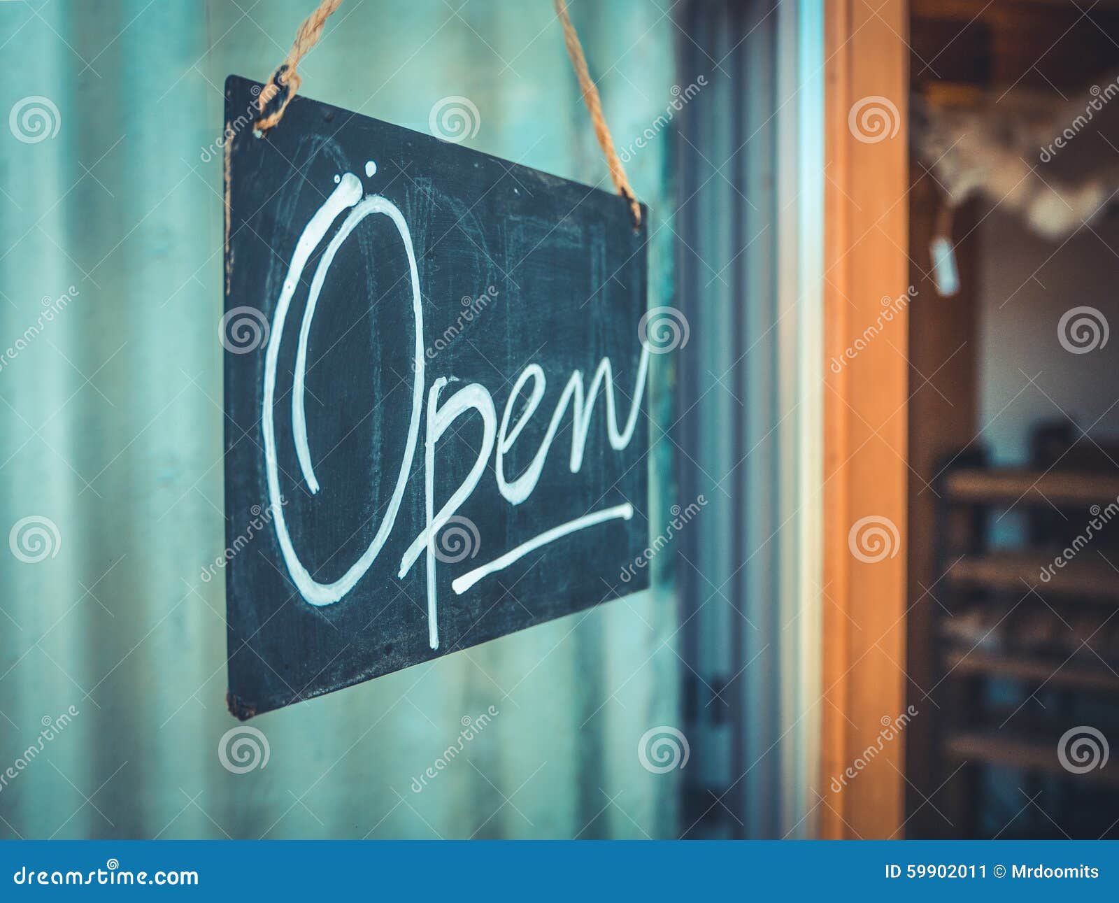 Rustic Open Sign stock image. Image of comfort, california - 59902011