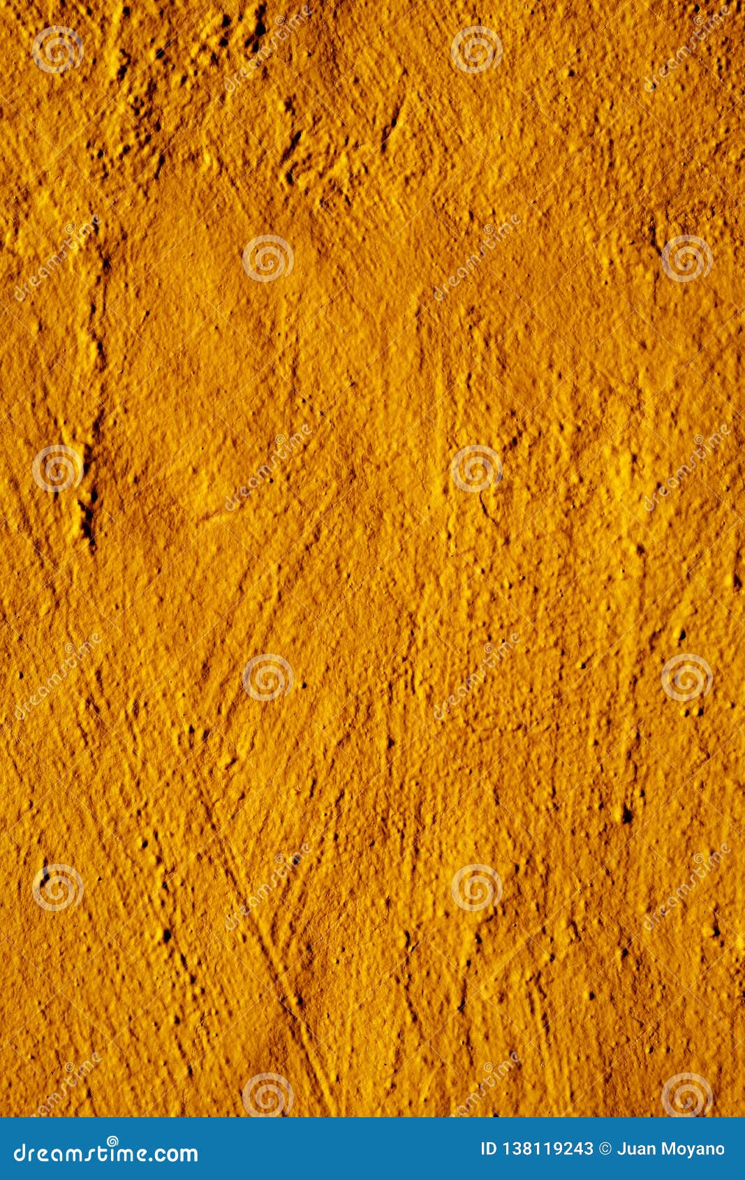 Rustic Orange Plastered Wall Stock Image - Image of lumps, exterior ...