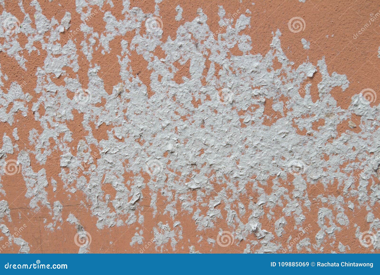 Rustic Orange Wall with White Paint on it Stock Image - Image of rustic ...