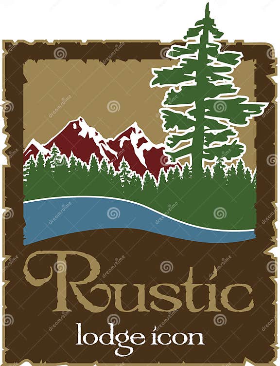 Rustic Outdoors Logo with Copy Space Stock Vector - Illustration of ...