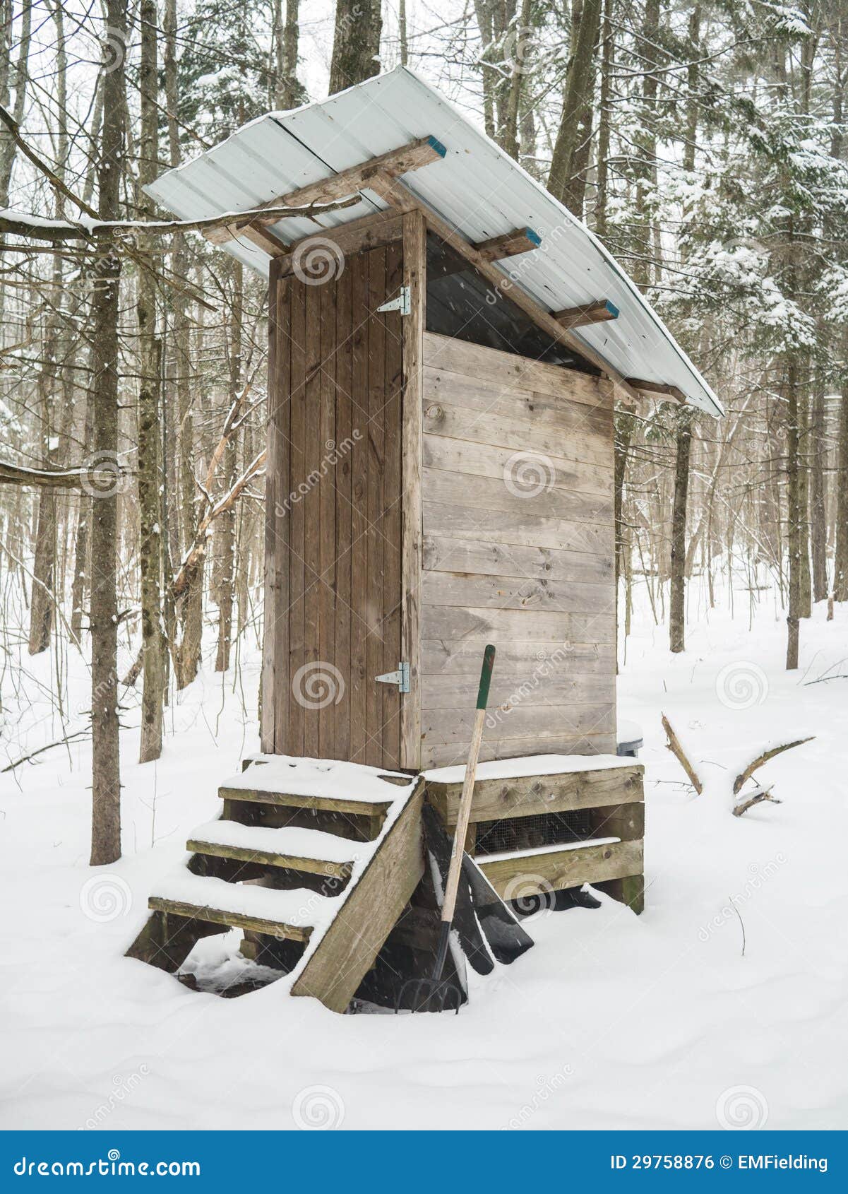 Outdoors Primitive Privy or Outhouse Stock Photo - Image of camp ...