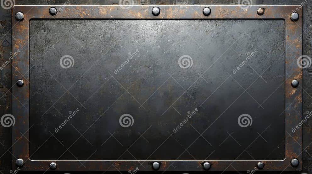 Rustic Panel with Decorative Rivets, a Textured Background for Design ...