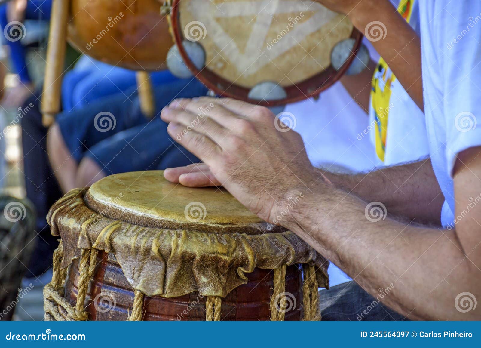 Rustic Percussion Instrument Called Atabaque Stock Image - Image of ...