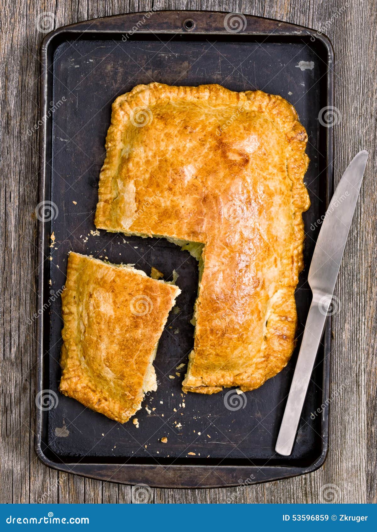 Rustic pie stock image. Image of food, closeup, crust - 53596859
