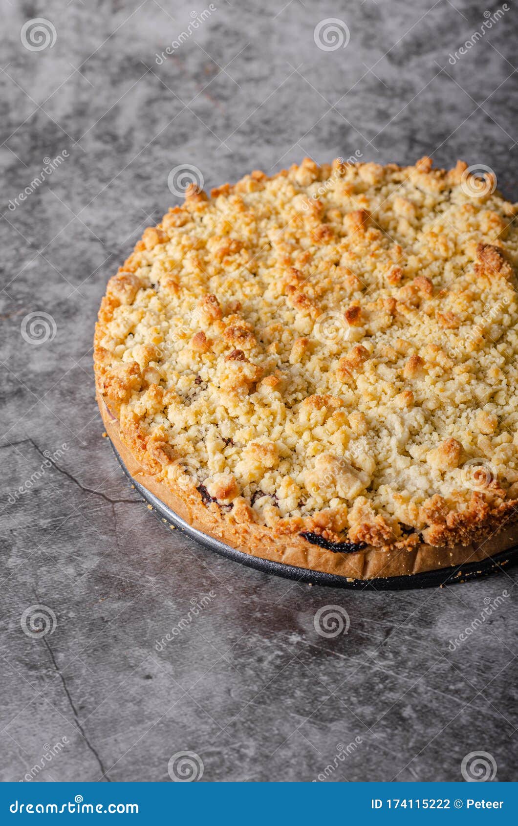 Rustic Pie with Forest Fruit Stock Photo - Image of fruit, blackberries ...