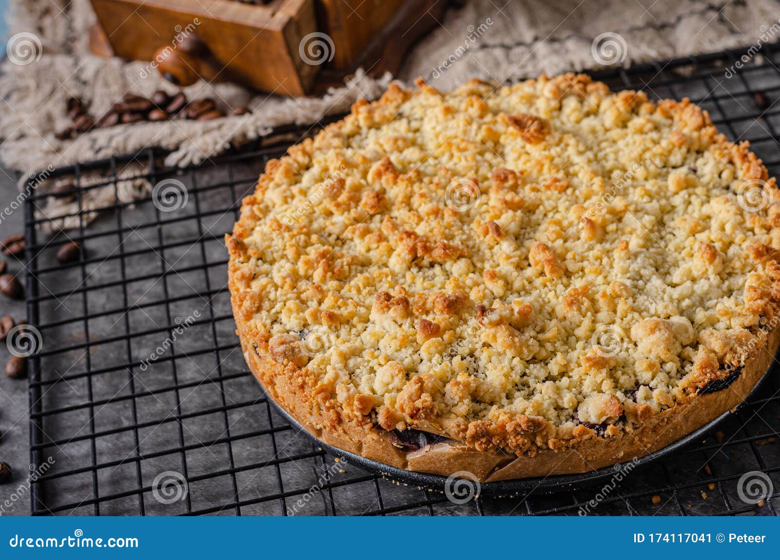 Rustic Pie with Forest Fruit Stock Image - Image of lunch, appetizer ...