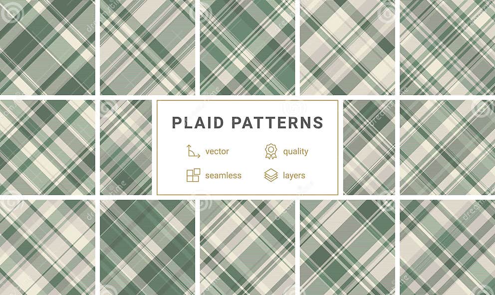Rustic Plaid Patterns in Earthy Tones, Perfect for Fabric, Textile ...