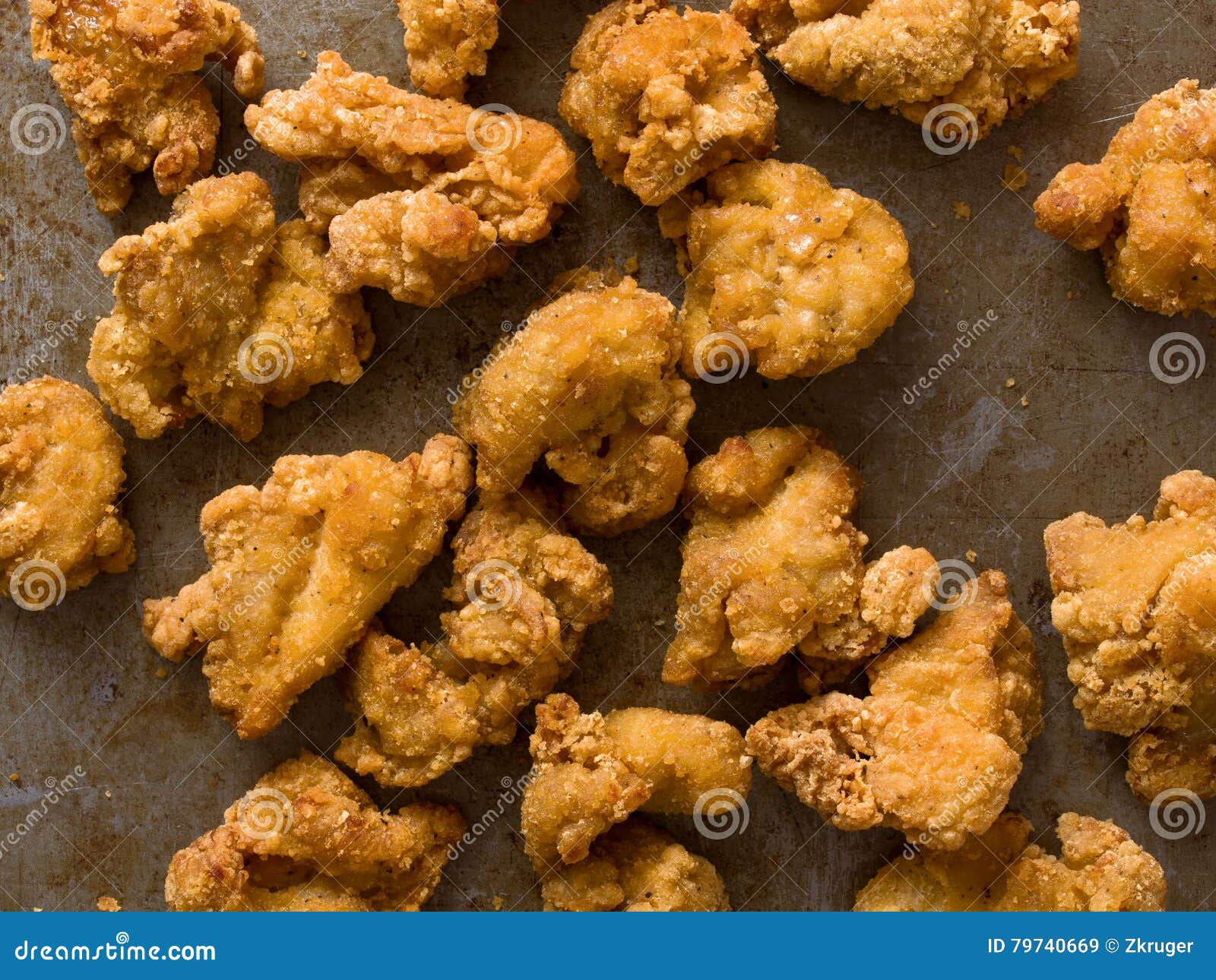 Rustic Popcorn Fried Chicken Nugget Stock Image - Image of rustic ...