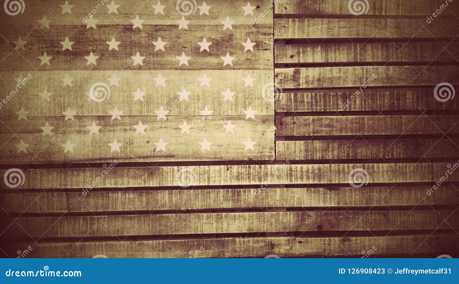 Rustic American Flag stock image. Image of flag, stars - 126908423
