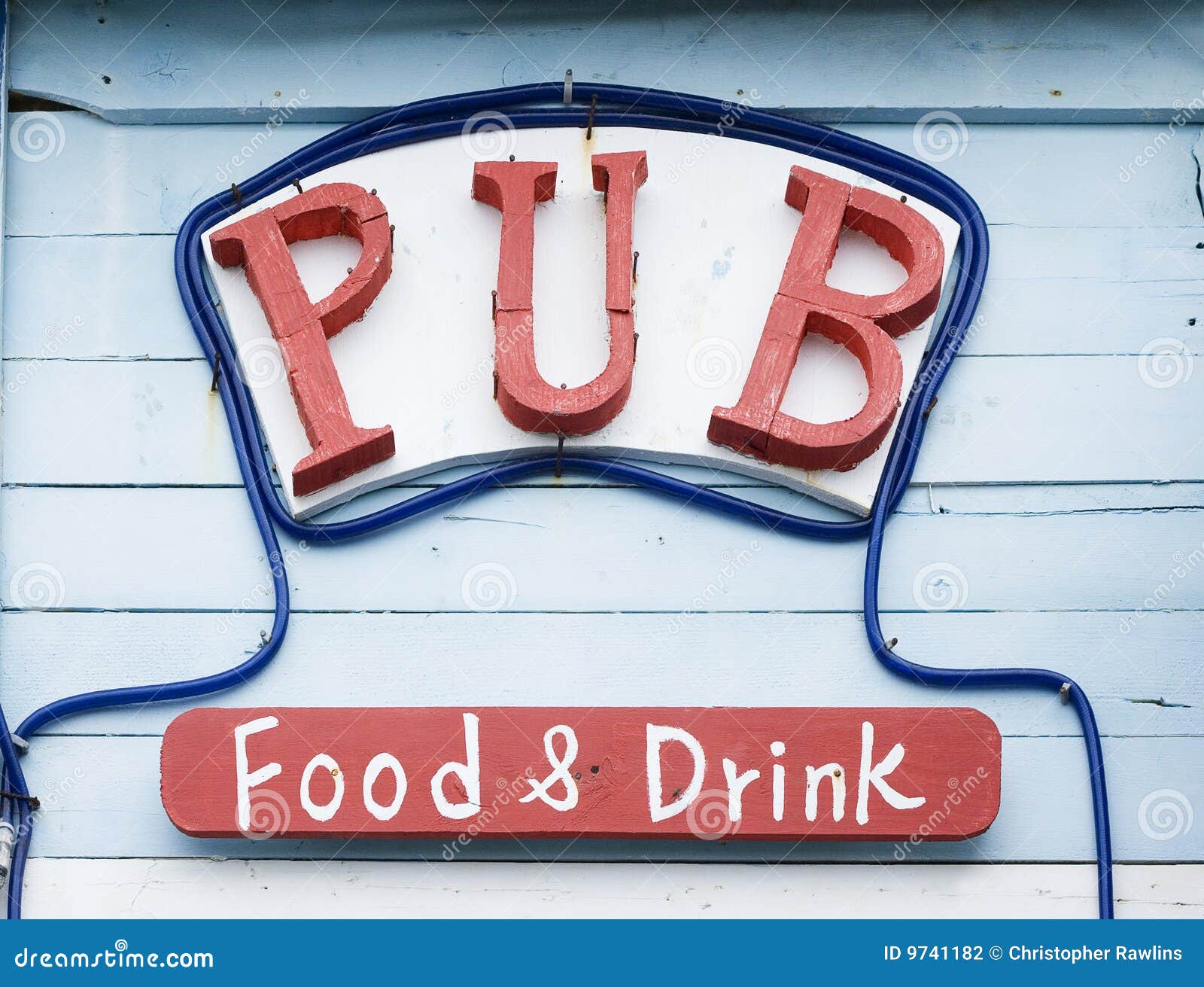 A rustic pub sign stock photo. Image of homely, restaurant - 9741182