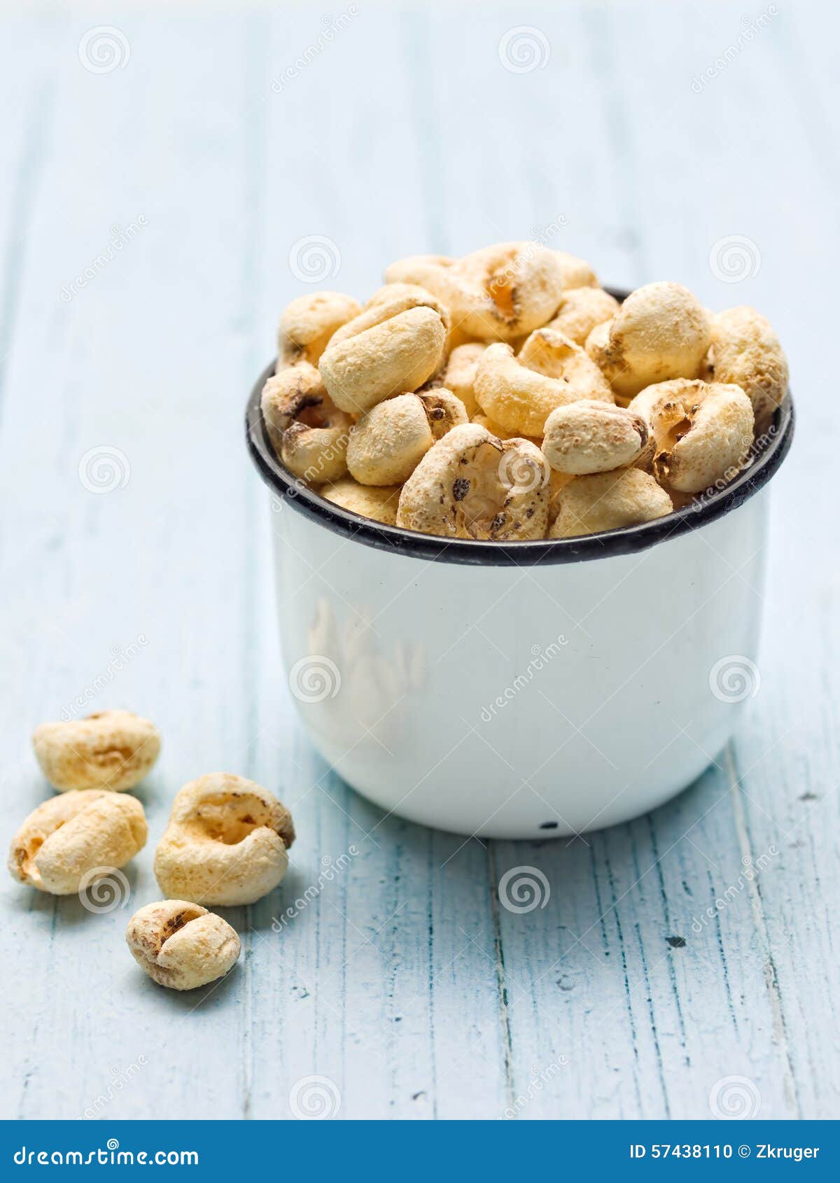 Rustic puffed corn snack stock photo. Image of sweet - 57438110