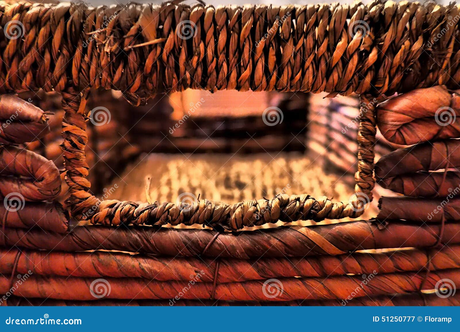Rustic rattan box stock image. Image of country, pattern - 51250777