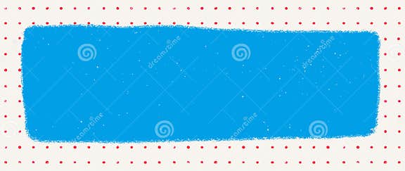 Rustic Rectangle Text Box with Grunge Torn Edges on a Light Dot Grid ...