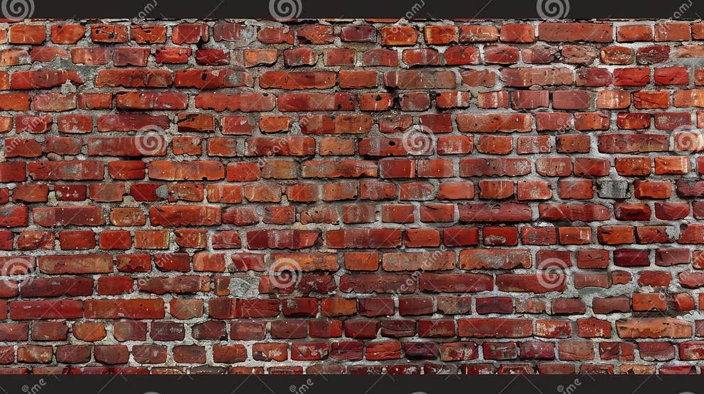 Rustic Red Brick Wall Texture Authentic Background for Architectural ...