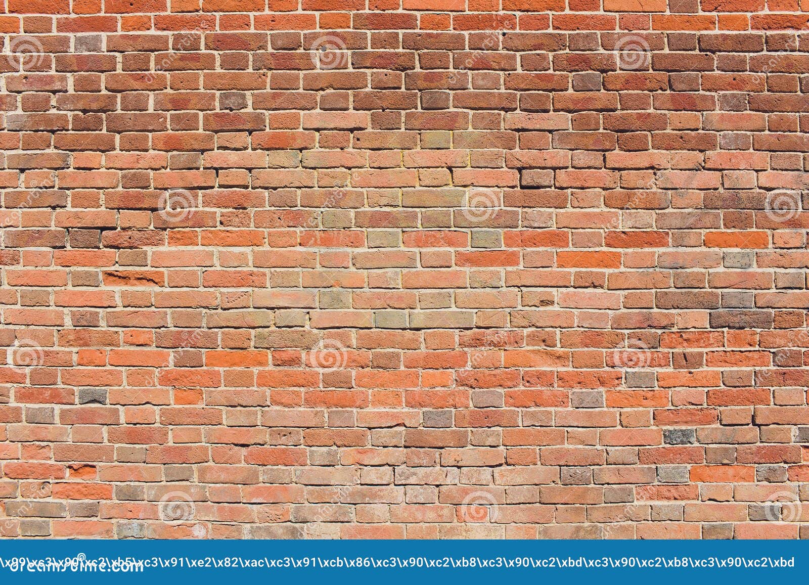 Rustic Red Brick Wall Used for House Construction. Stock Image - Image ...