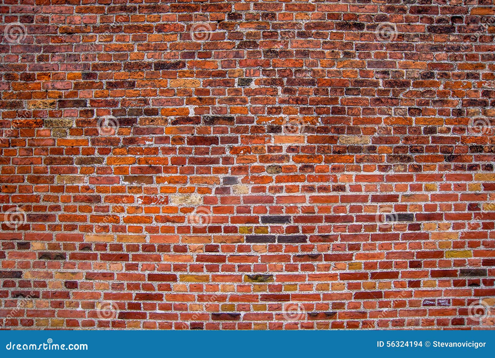 Rustic Red Bricks Street Wall Stock Photo - Image of wall, retro: 56324194