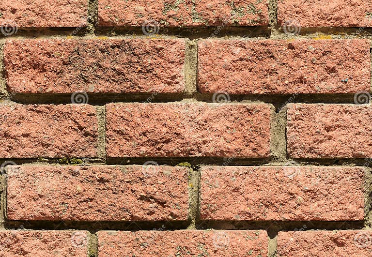 Rustic Red Rough Brick Wall Seamless Texture Stock Image - Image of ...
